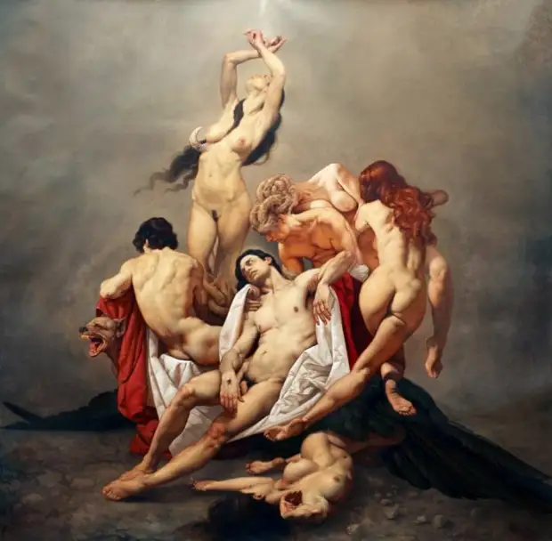 Klassieke werke van die kontemporêre kunstenaar Roberto Ferri (27 skilderye)