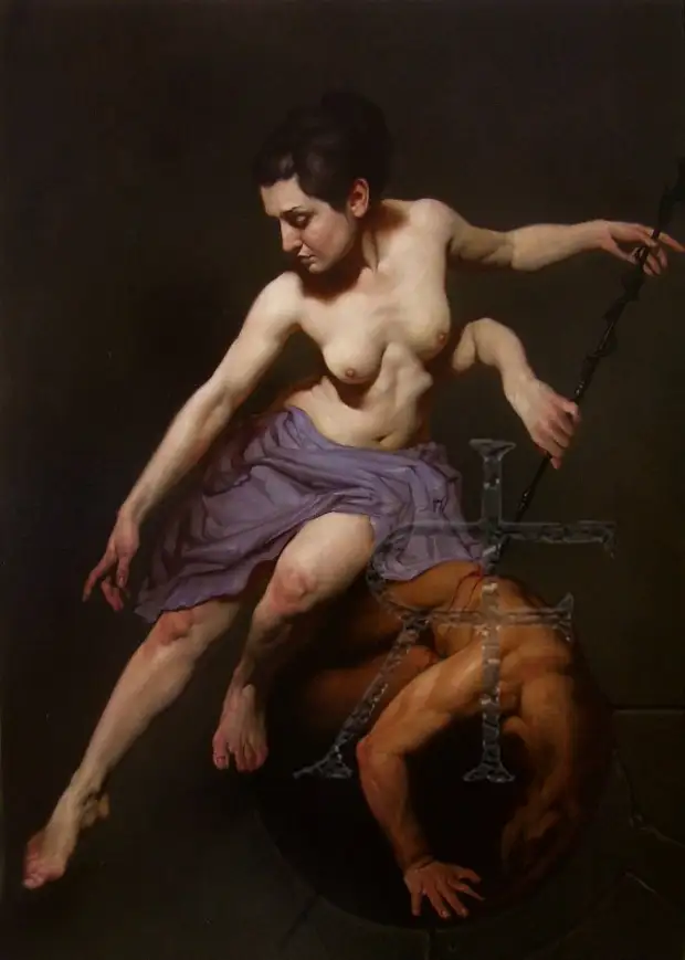 Klassieke werke van die kontemporêre kunstenaar Roberto Ferri