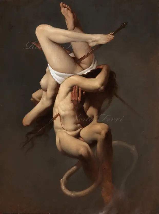 Klassieke werke van die kontemporêre kunstenaar Roberto Ferri