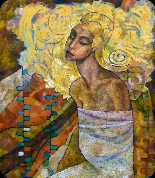 Artist kazah. Akzhana Abdaliyeva