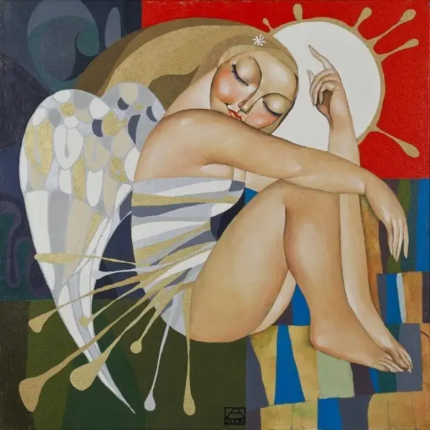 Artist kazak. Akzhana Abdaliyeva