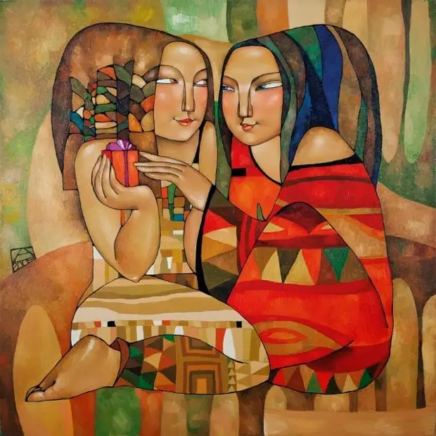 Kazakh artist. Akzhana Abdaliyeva