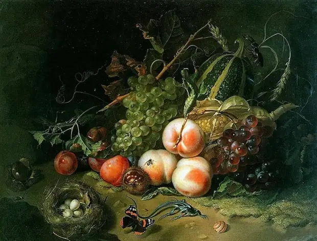 藝術家 Rachel Ruysch (1664 - 1750)。巴洛克靜物