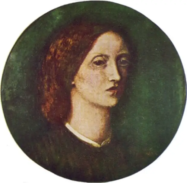 Elizabeth Eleanor Siddal. Önarckép, 1854