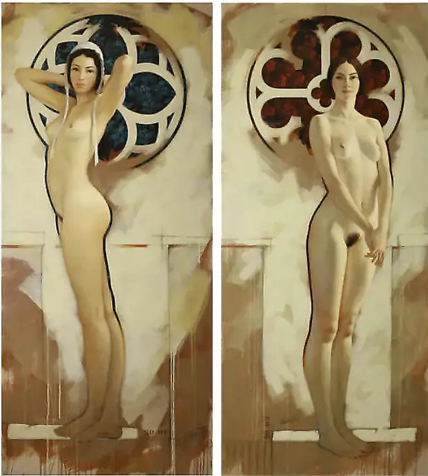 Nude in the fine arts of different countries. Part 183