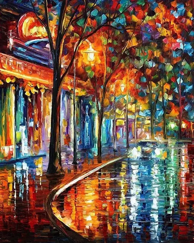 Toiles positives de Leonid Afremov.