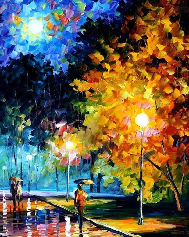 Toiles positives de Leonid Afremov.