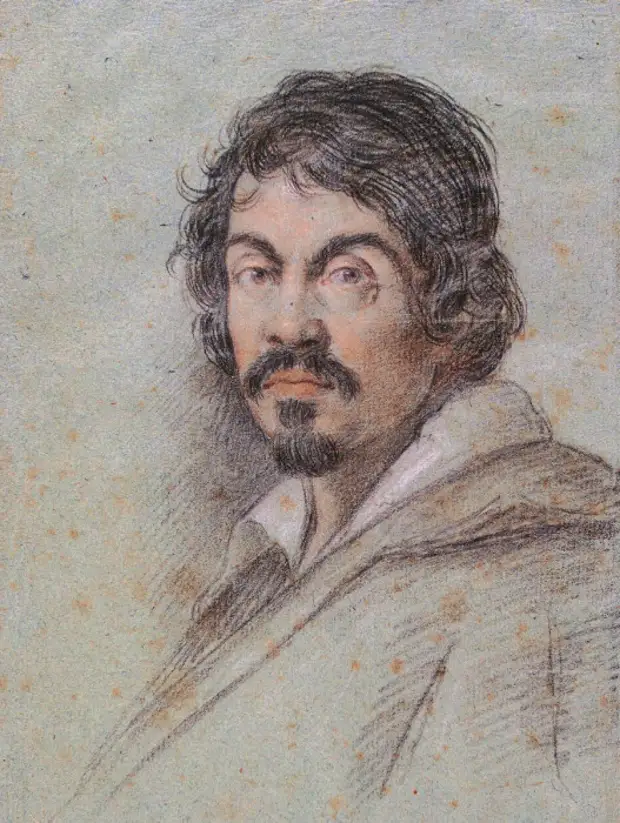 ภาพเหมือนของจิตรกรชาวอิตาลี Michelangelo Merisi da Caravaggio โดย Ottavio Leoni, 1621