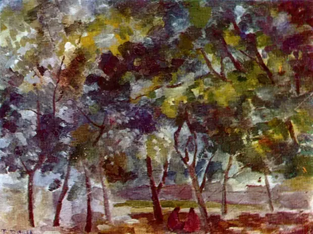 Descansa sota els arbres. Samarcanda. (1943)