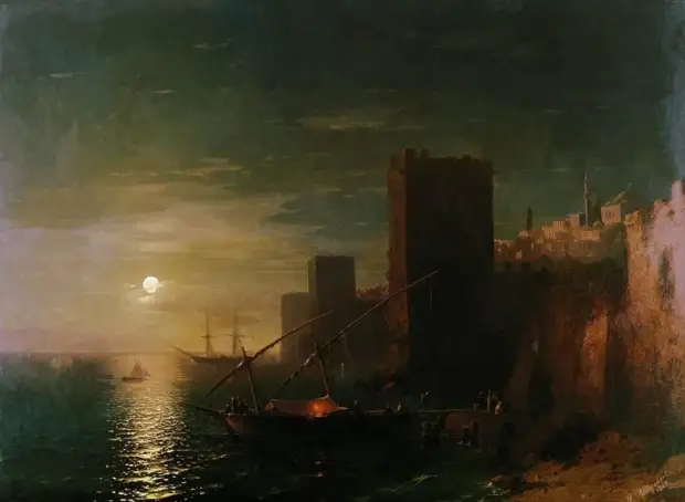 Seascapes av Ivan Konstantinovich Aivazovsky. historie, fakta