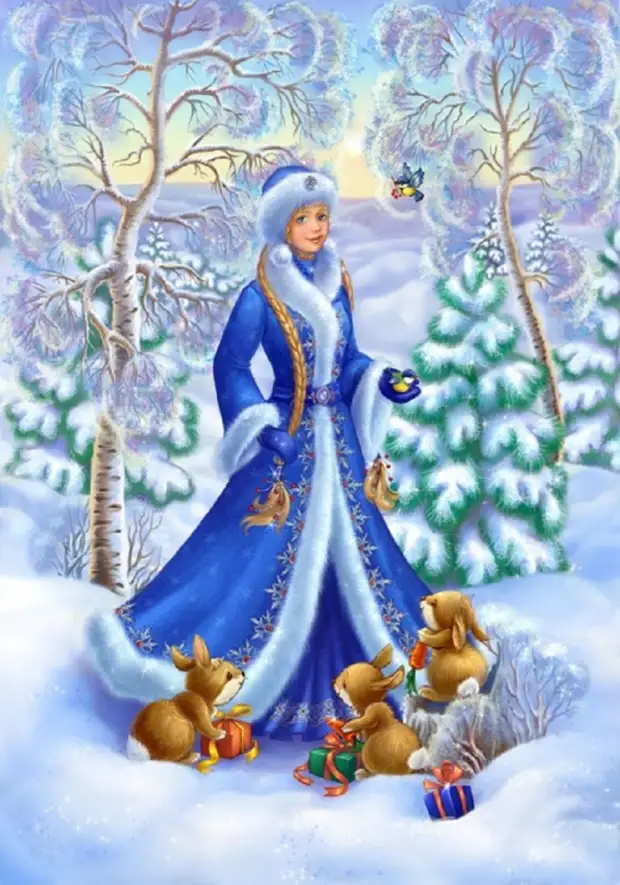 Winter se verhaal. Snow Maiden.