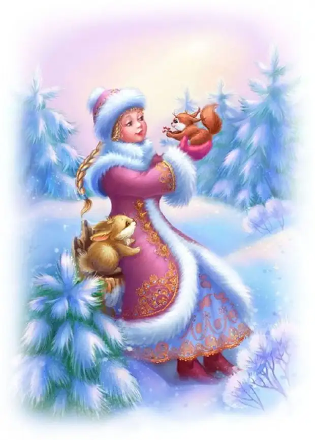 Winter se verhaal. Snow Maiden.