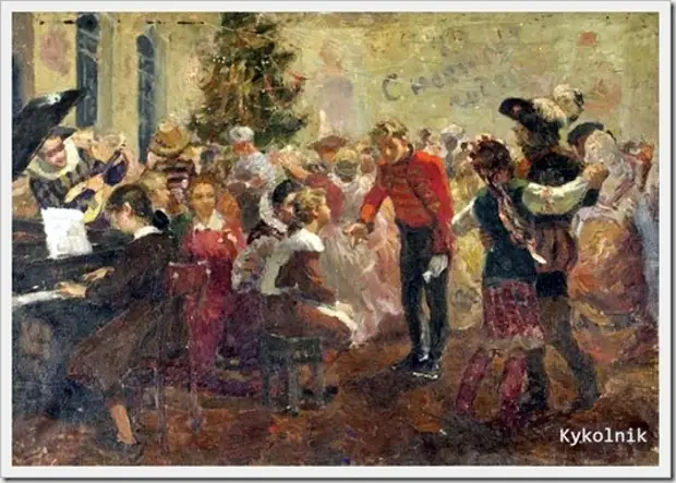 Ustinov Nikolay Alexandrovich (Russia, 1937) New Year's masquerade 1960