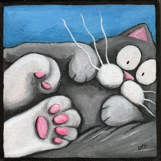 Positive Cat Drawings av Lisa Marie Robinson