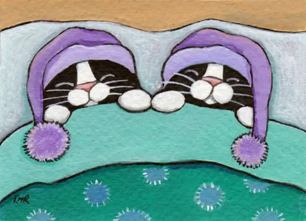 Positive Cat Drawings av Lisa Marie Robinson