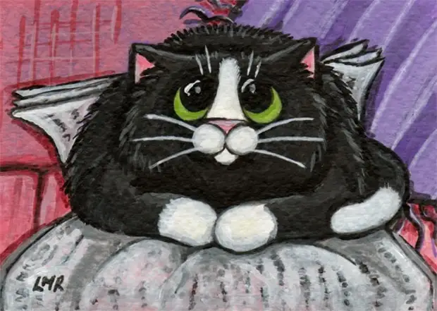 Positive Cat Drawings av Lisa Marie Robinson