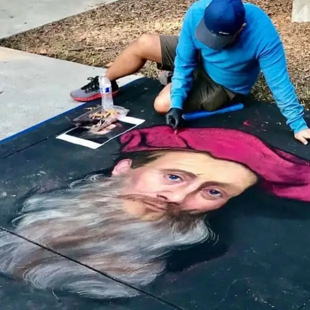 The incredible chalk drawings on the pavement of Cuong Nguyen