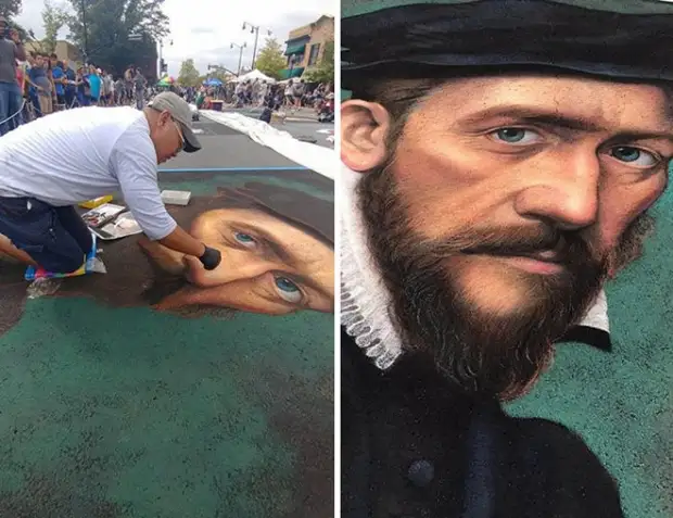 The incredible chalk drawings on the pavement of Cuong Nguyen