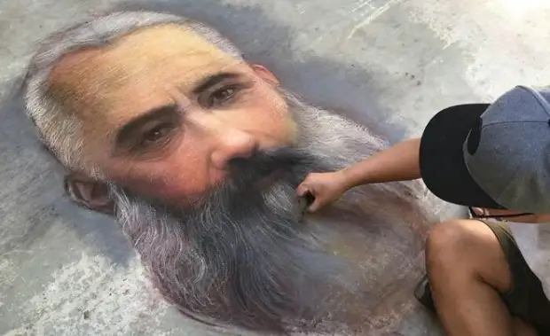 The incredible chalk drawings on the pavement of Cuong Nguyen