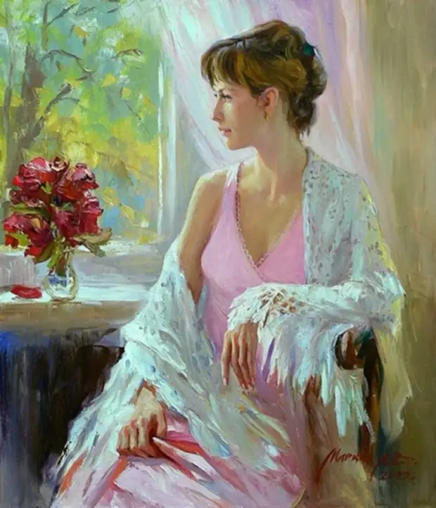 Artist Andrey Markin. Txhua tus poj niam zoo nkauj