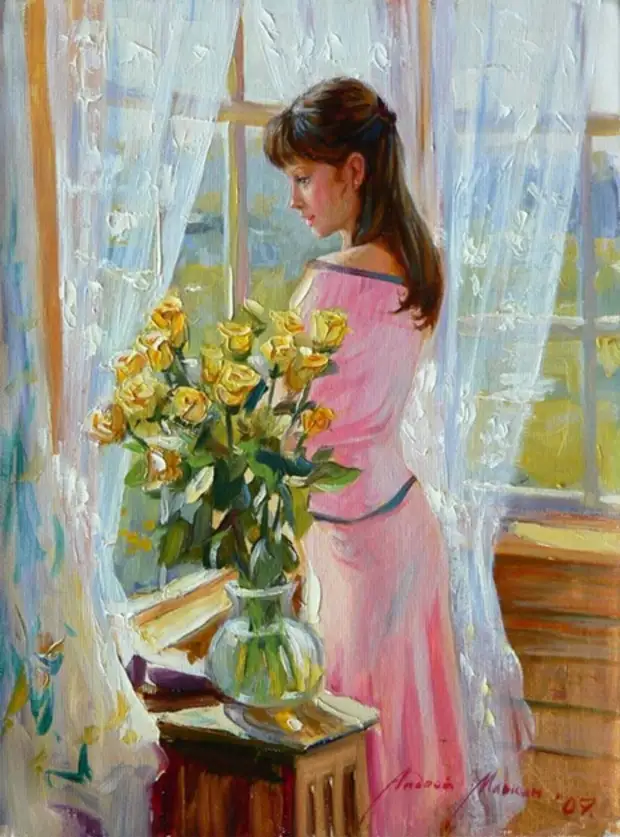 Artist Andrey Markin. Kowacce mace kyakkyawa ce