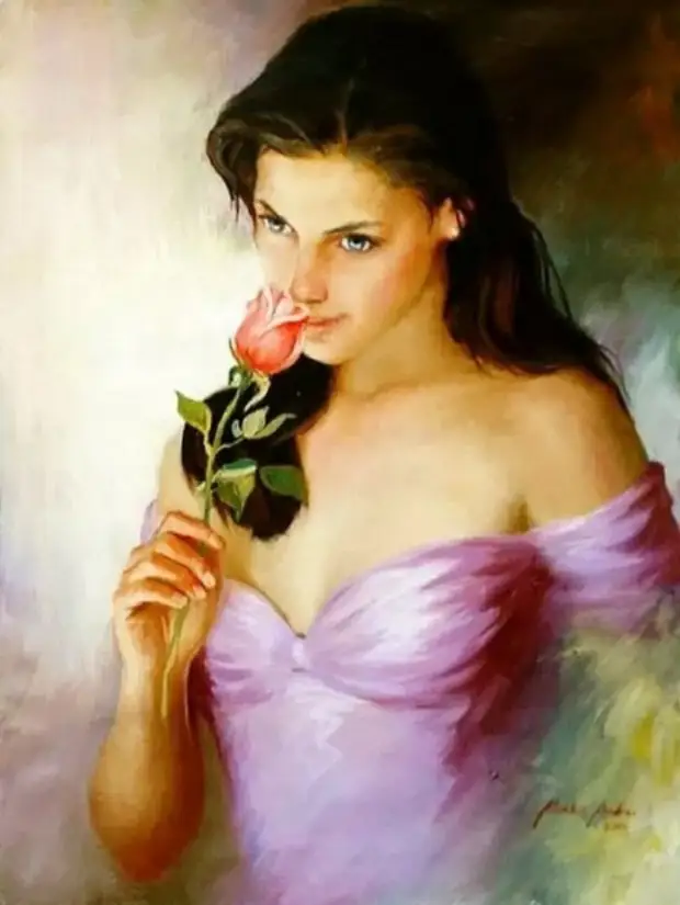 Artist Andrey Markin. Kowacce mace kyakkyawa ce