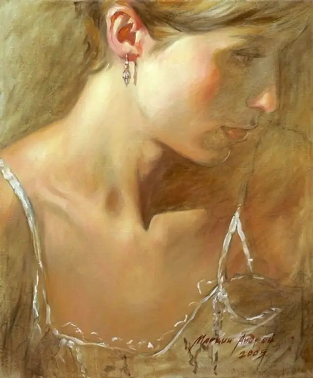 Artist Andrey Markin. Txhua tus poj niam zoo nkauj