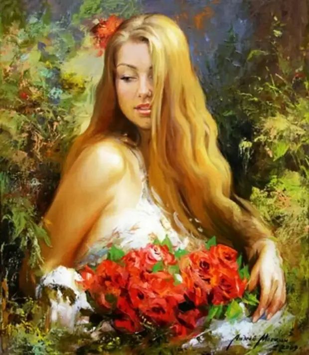 Artyst Andrey Markin. Elke frou is moai