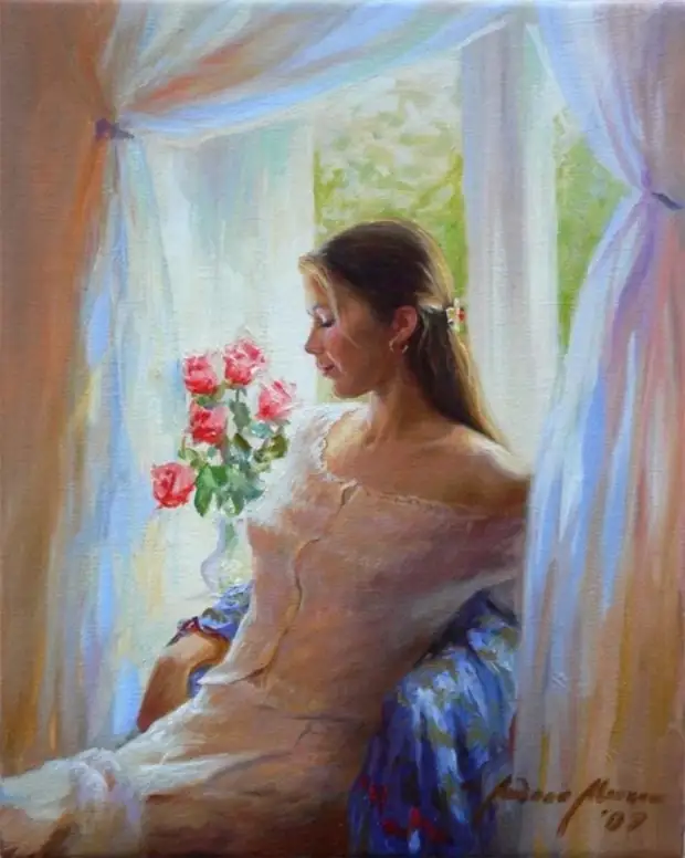 Artist Andrey Markin. Kowacce mace kyakkyawa ce