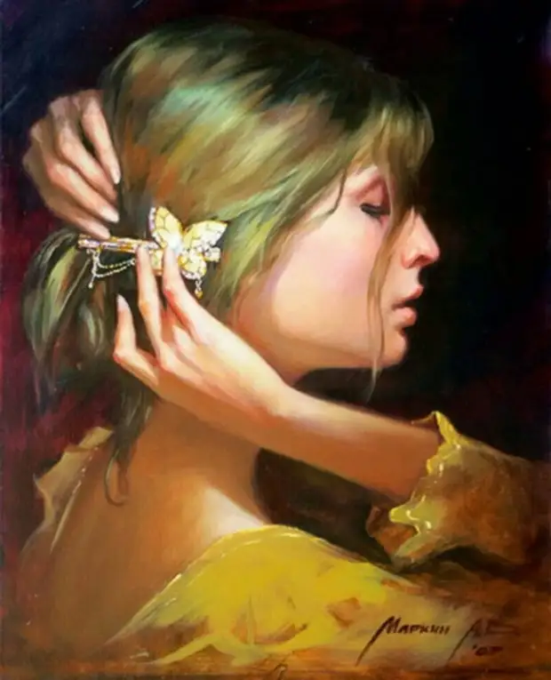 Artist Andrey Markin. Kowacce mace kyakkyawa ce