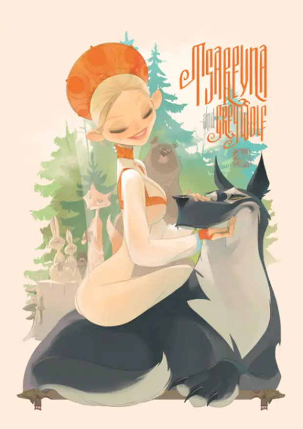 Beautiful illustrations of girls from Evgeny Schmidt Evgeny Schmidt, girls, illustrations