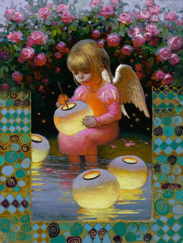 Children. The fairy tale is always there. Artist Viktor Nizovtsev