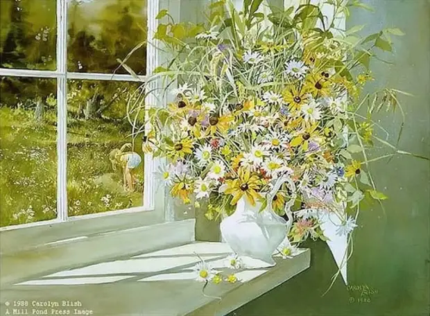 L'artista Carolyn Blish. Ciao da un'infanzia felice