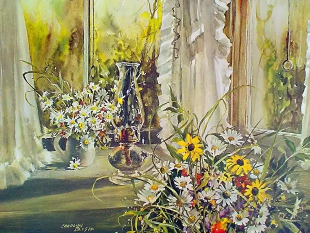 L'artista Carolyn Blish. Ciao da un'infanzia felice