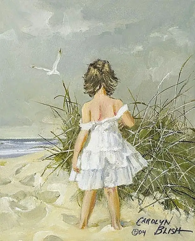 L'artista Carolyn Blish. Ciao da un'infanzia felice