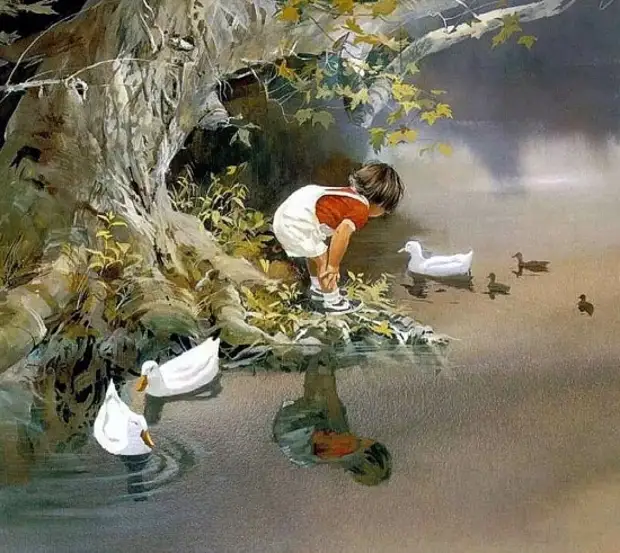 L'artista Carolyn Blish. Ciao da un'infanzia felice