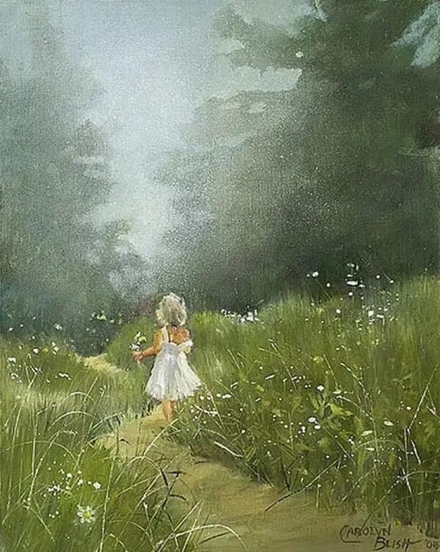 L'artista Carolyn Blish. Ciao da un'infanzia felice