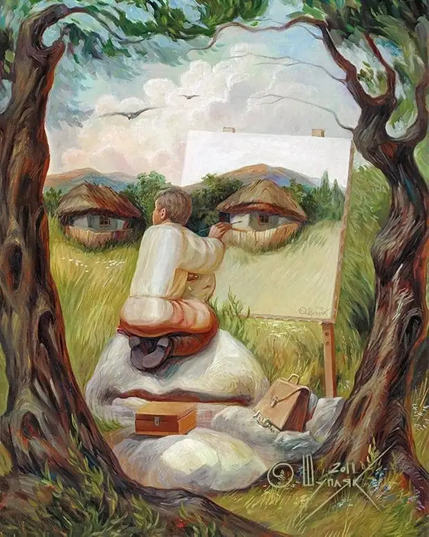 PINTURA DE ILUSIÓN DE OLEG SHUPLYAK.