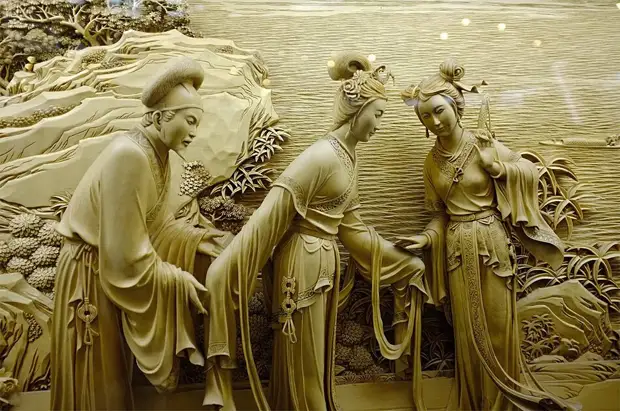 Dongyang - Suav Dongyang ntoo carving, ntoo carving