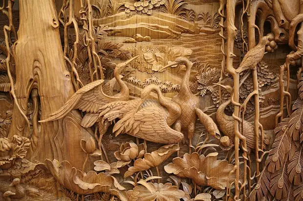 Dongyang - Suav Dongyang ntoo carving, ntoo carving