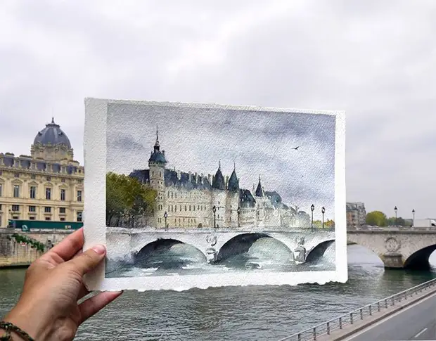 Ang tinuod nga watercolor sa mga buhat ni Elena Efremova watercolor, drawing, artist