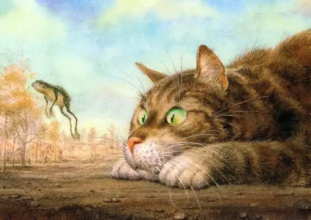 Artis Vladimir Rumyantsev (1957-2019). Cat banyu