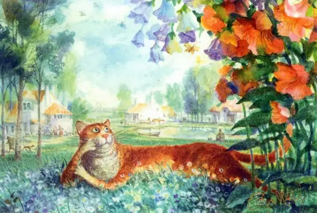 Artis Vladimir Rumyantsev (1957-2019). Cat banyu