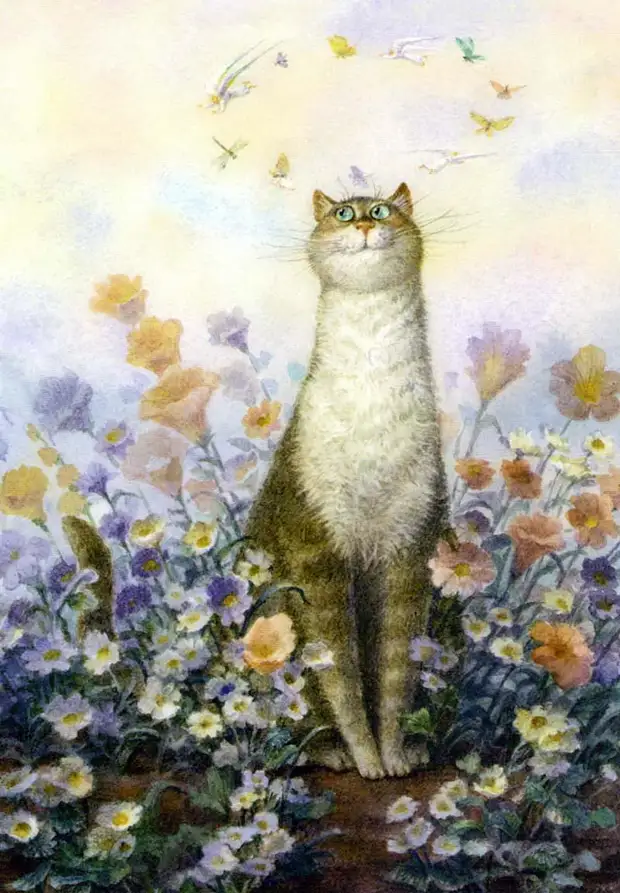 Artis Vladimir Rumyantsev (1957-2019). Cat banyu