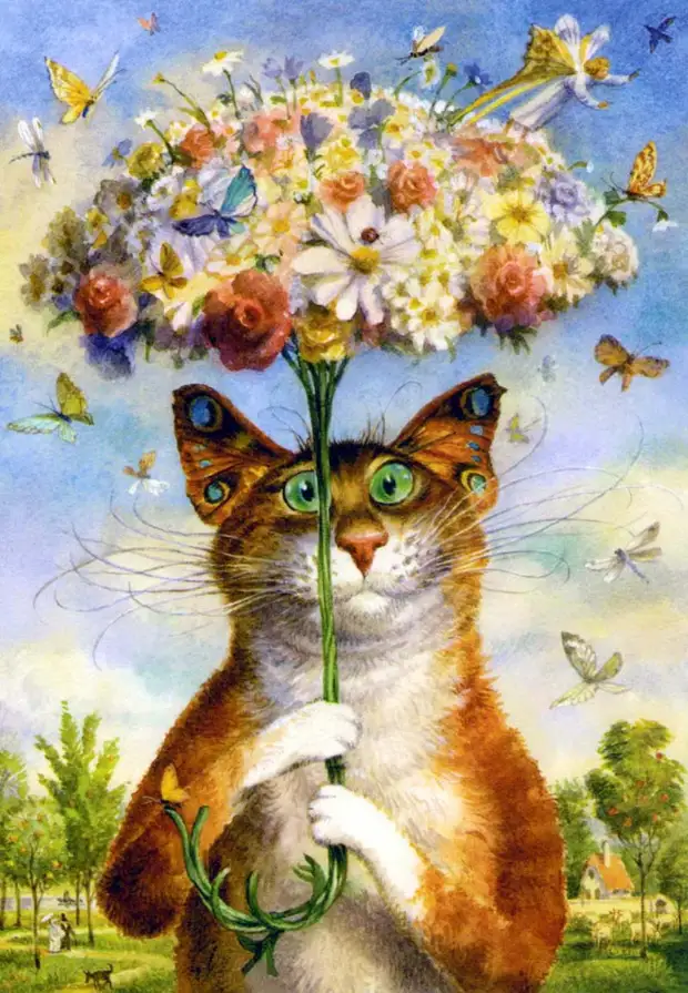 Artis Vladimir Rumyantsev (1957-2019). Cat banyu