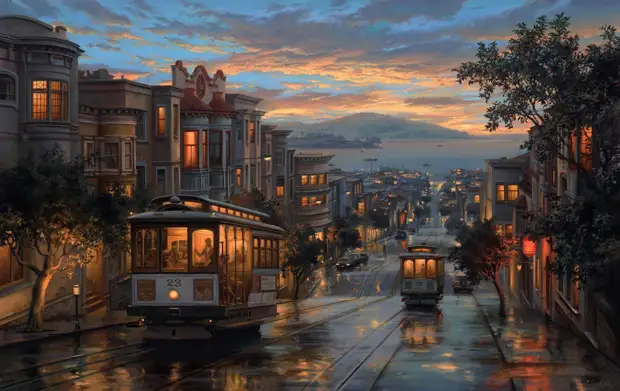 Út a mennyországba Evgeny Lushpin, ősz, művész