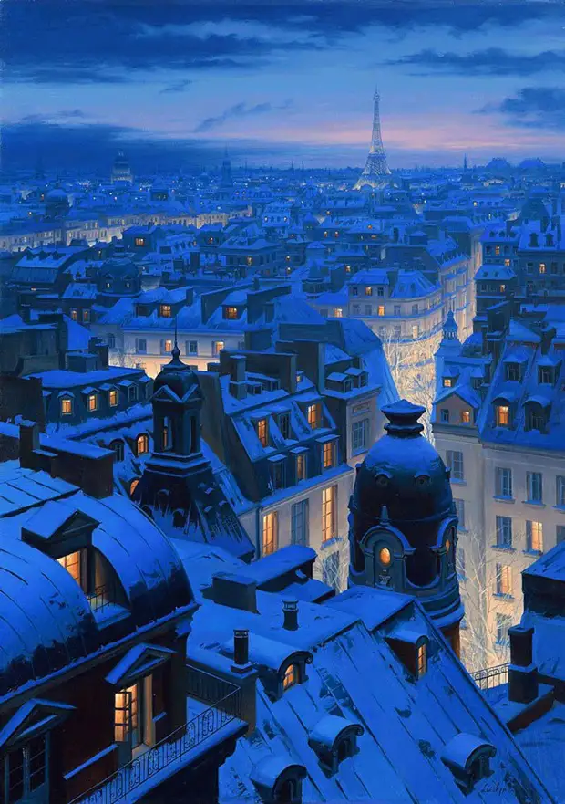 Night Symphony Evgeny Lushpin, φθινόπωρο, καλλιτέχνης