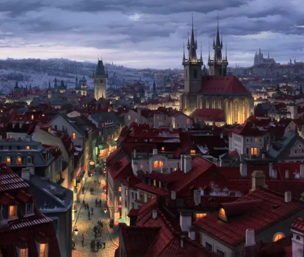 Sinfonia di Praga Evgeny Lushpin, autunno, artista