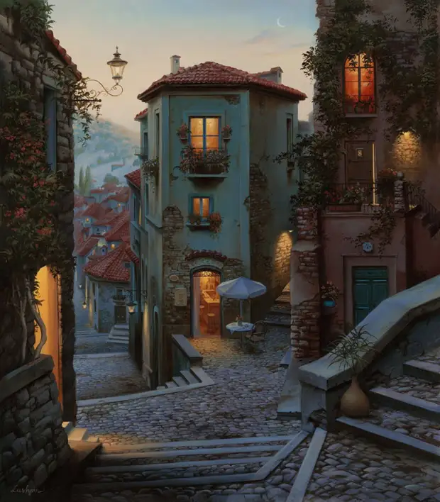 Večer u Campobassu Evgeny Lushpin, jesen, umjetnik