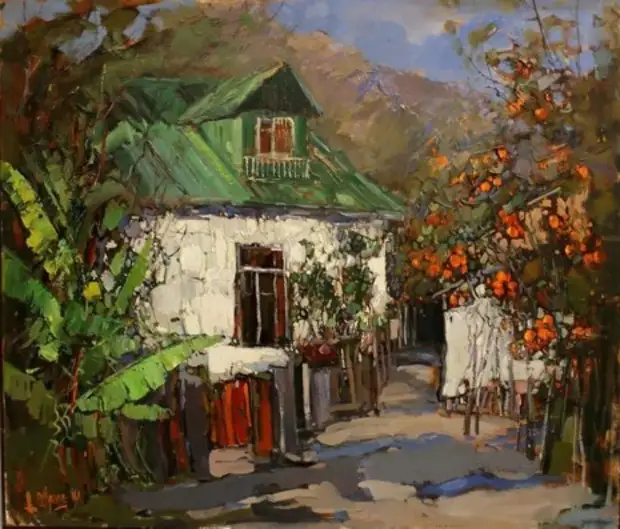 Artist Alexander Otroshko. CHARM tal-persimmon misjur